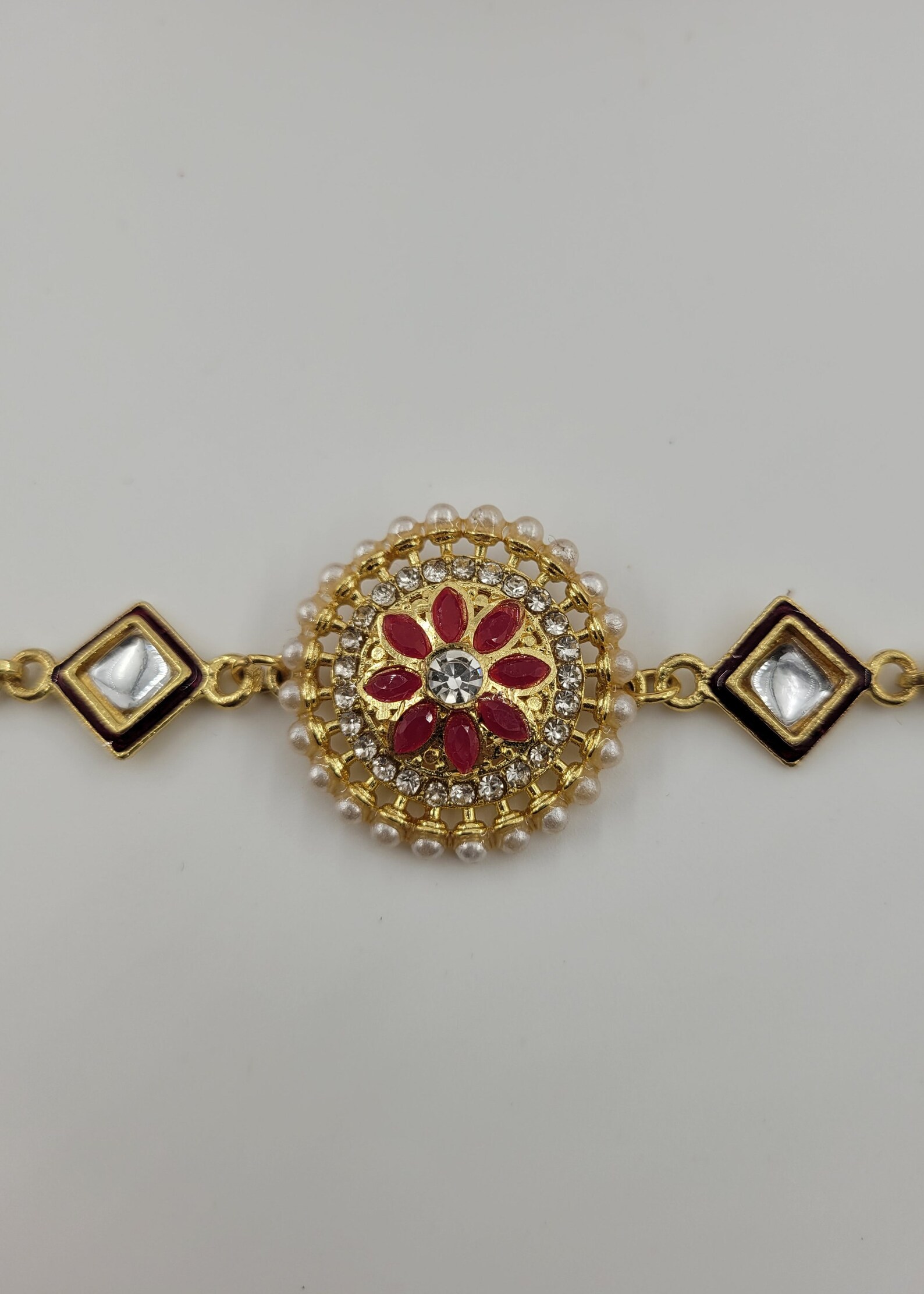 Pearl Kundan and CZ Sheesh Phool Indian Jewelry Indian - Etsy