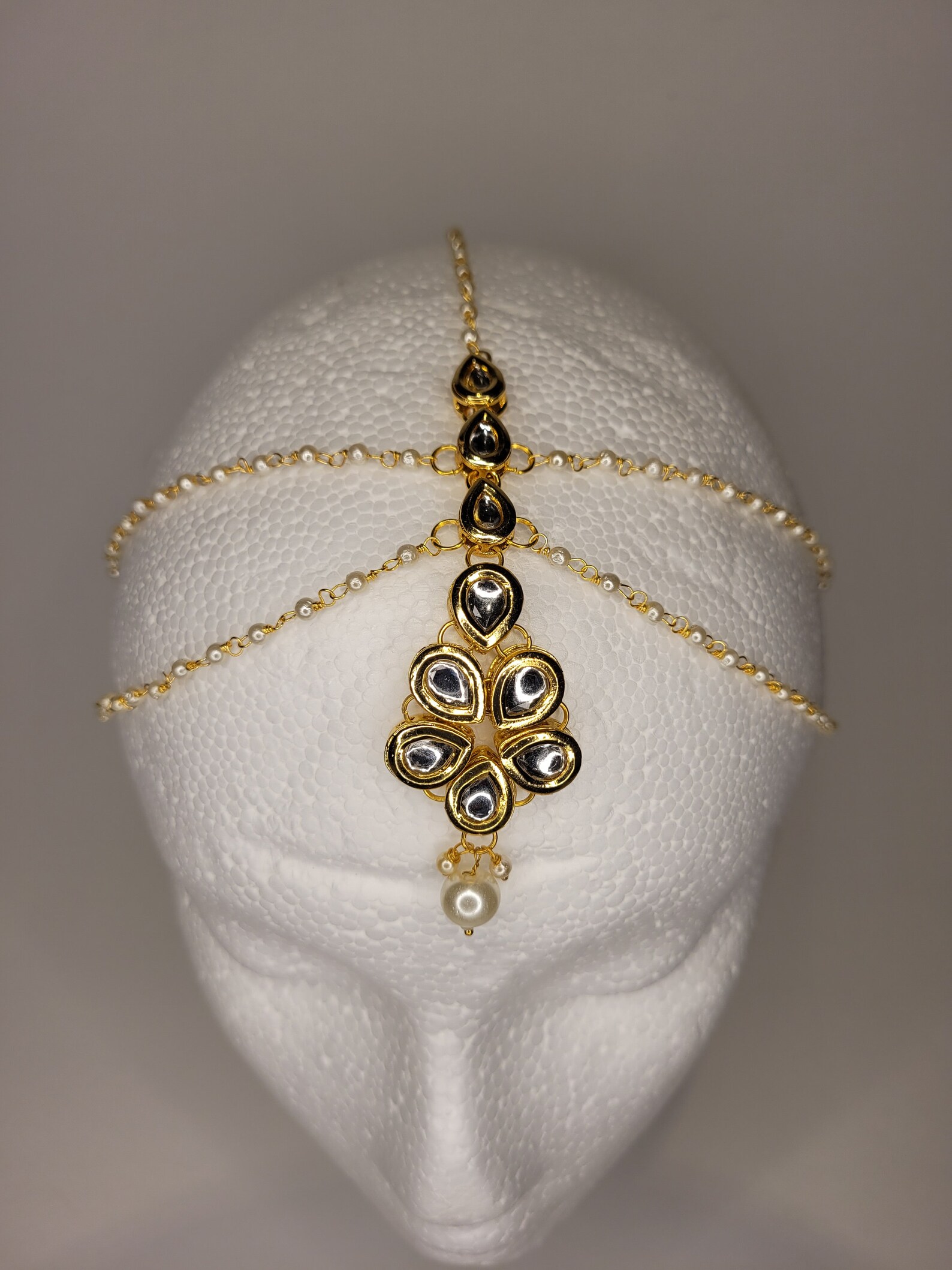 Gold Pearl and Kundan Matha Patti-indian Jewelry-indian Fashion-indian ...
