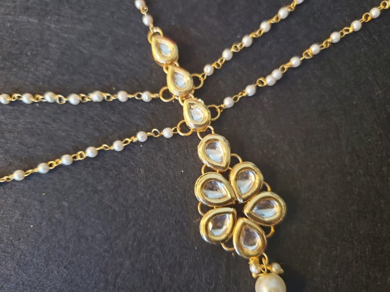 Gold Pearl and Kundan Matha Patti-indian Jewelry-indian Fashion-indian ...