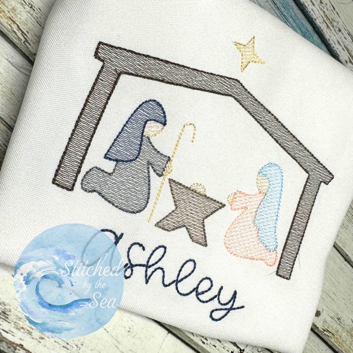 Christmas Embroidered Shirts/ Nativity Shirt/ Pictures With Santa Shirt ...