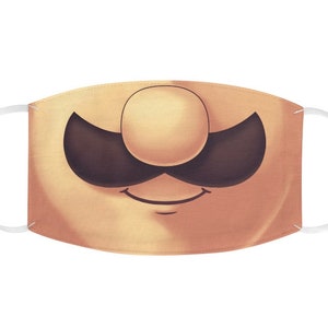 Luigi Mustache Fabric Face Mask // Funny Mouth Mask // Gaming Classics ...