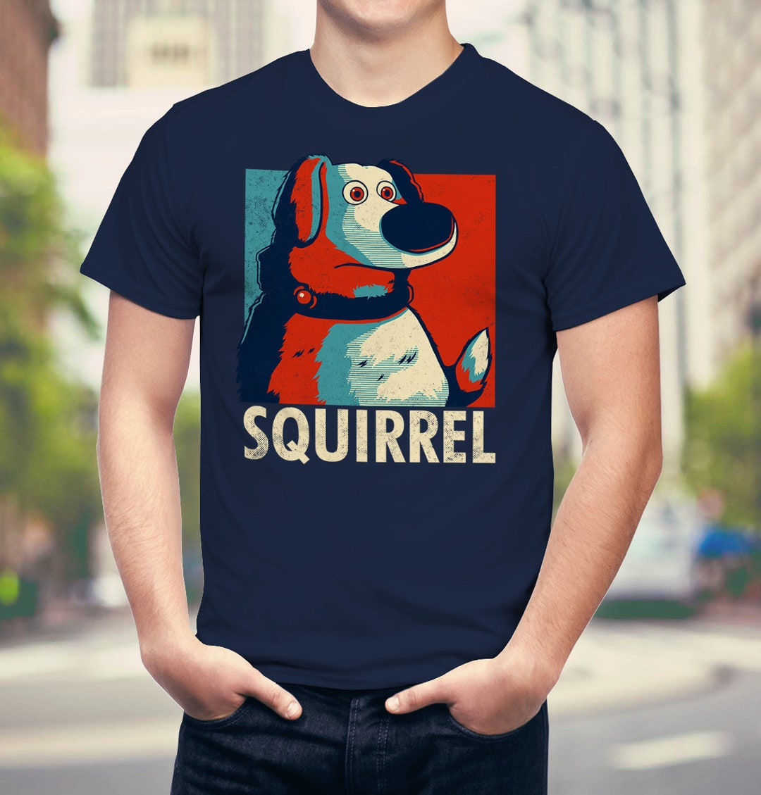 Camiseta de ardilla golden retriever // Camiseta con parodia del póster ...