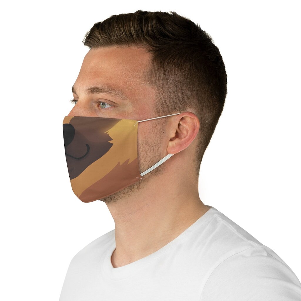 German Shepherd Fabric Face Mask // Cute and Funny Mouth Mask - Etsy