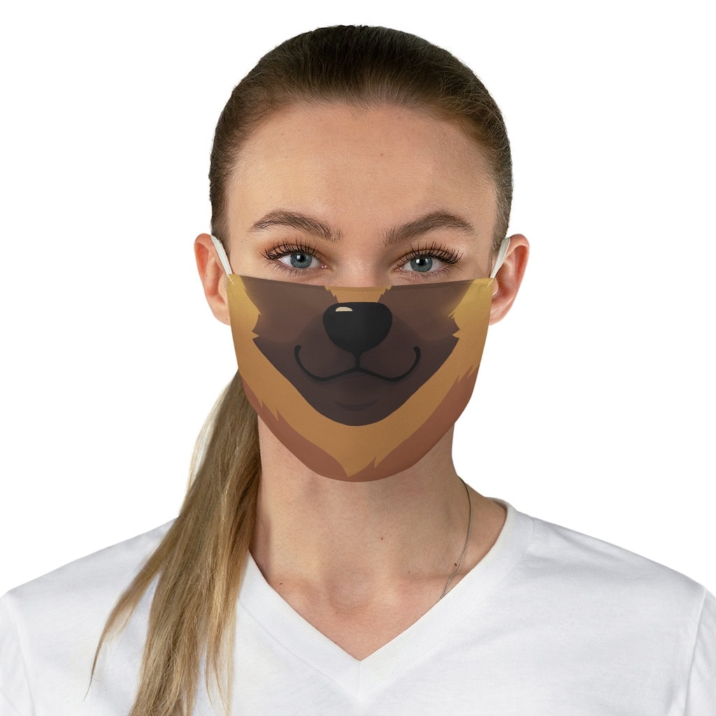 German Shepherd Fabric Face Mask // Cute and Funny Mouth Mask - Etsy