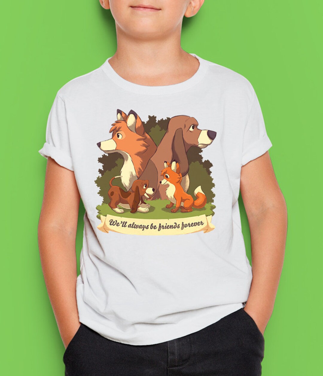 We'll Always Be Friends Forever Kids T-shirt // the Fox and the Hound ...