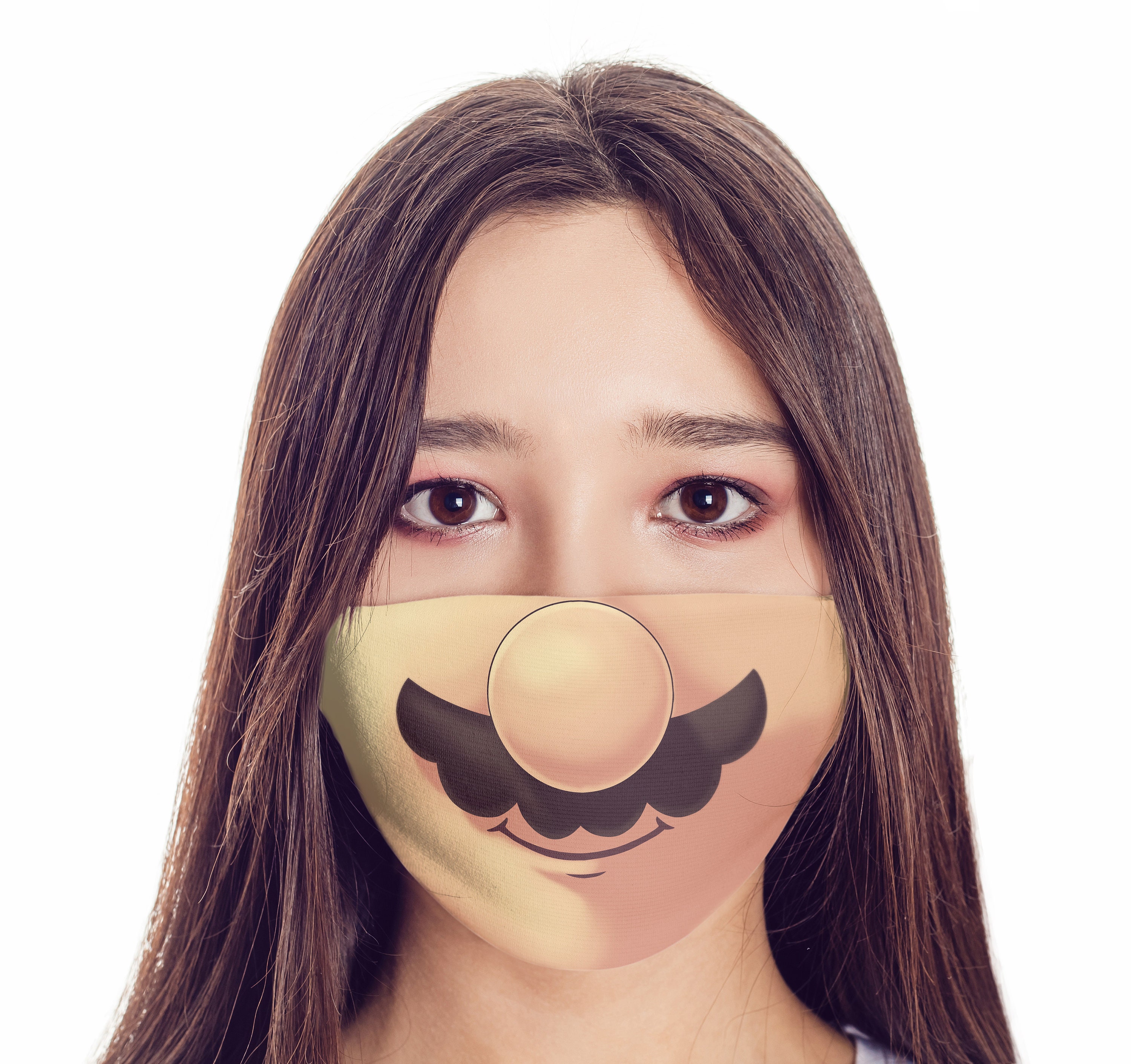 Mario Moustache Face Mask With Pocket & 1 Carbon Filter // - Etsy