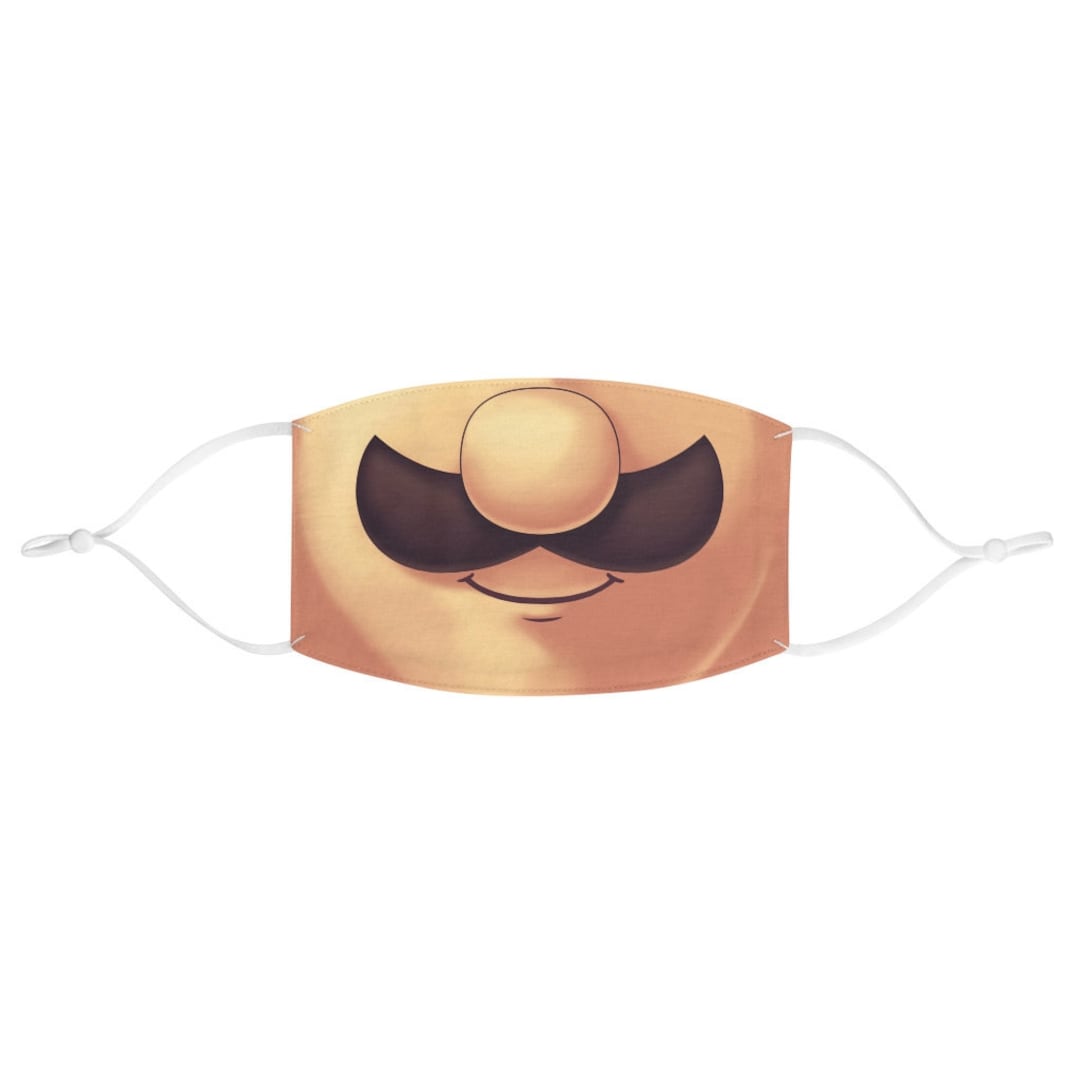 Luigi Mustache Fabric Face Mask // Funny Mouth Mask // Gaming Classics ...