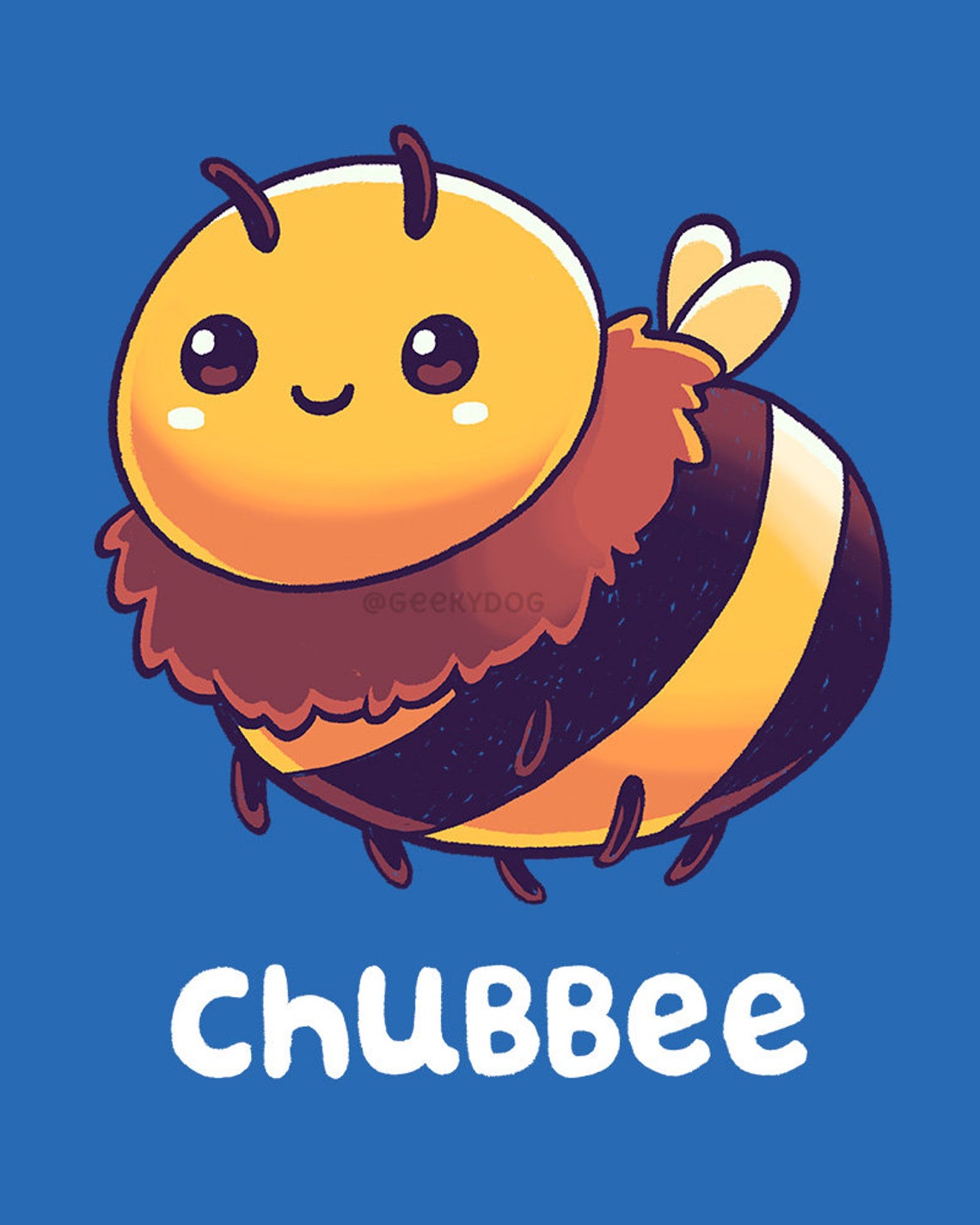 Chubbee T-shirt // Chubby Honey Bee Bumblebee Tee Bugs | Etsy