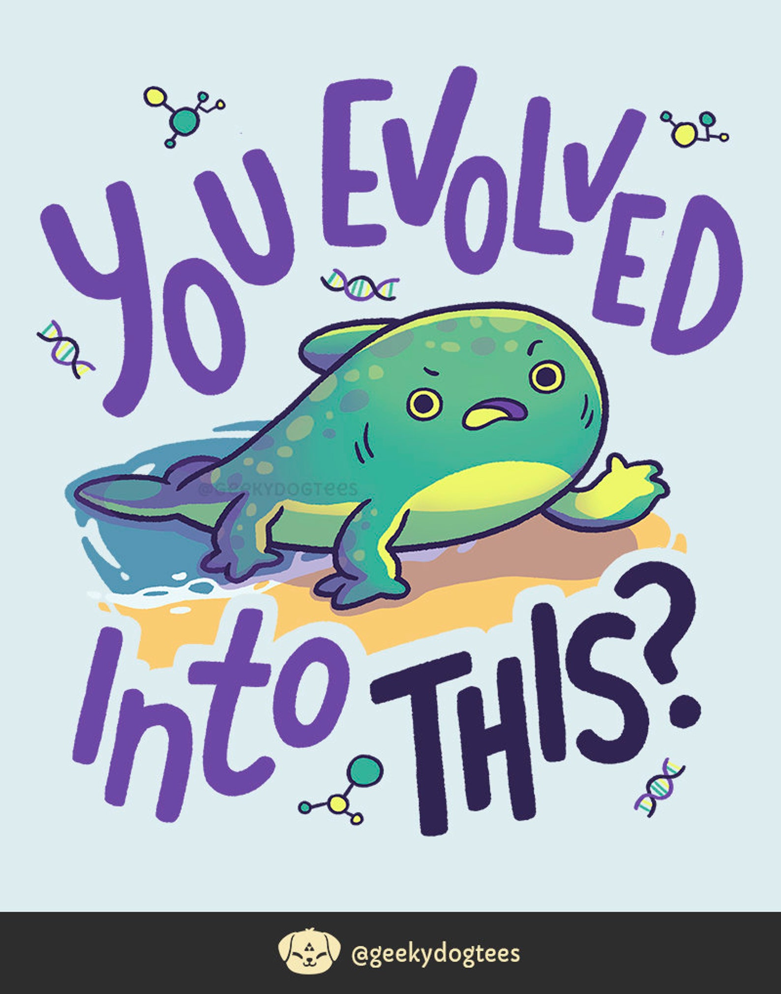 You Evolved Into This? T-shirt // Cute & Funny Evolution Tee // Darwin ...