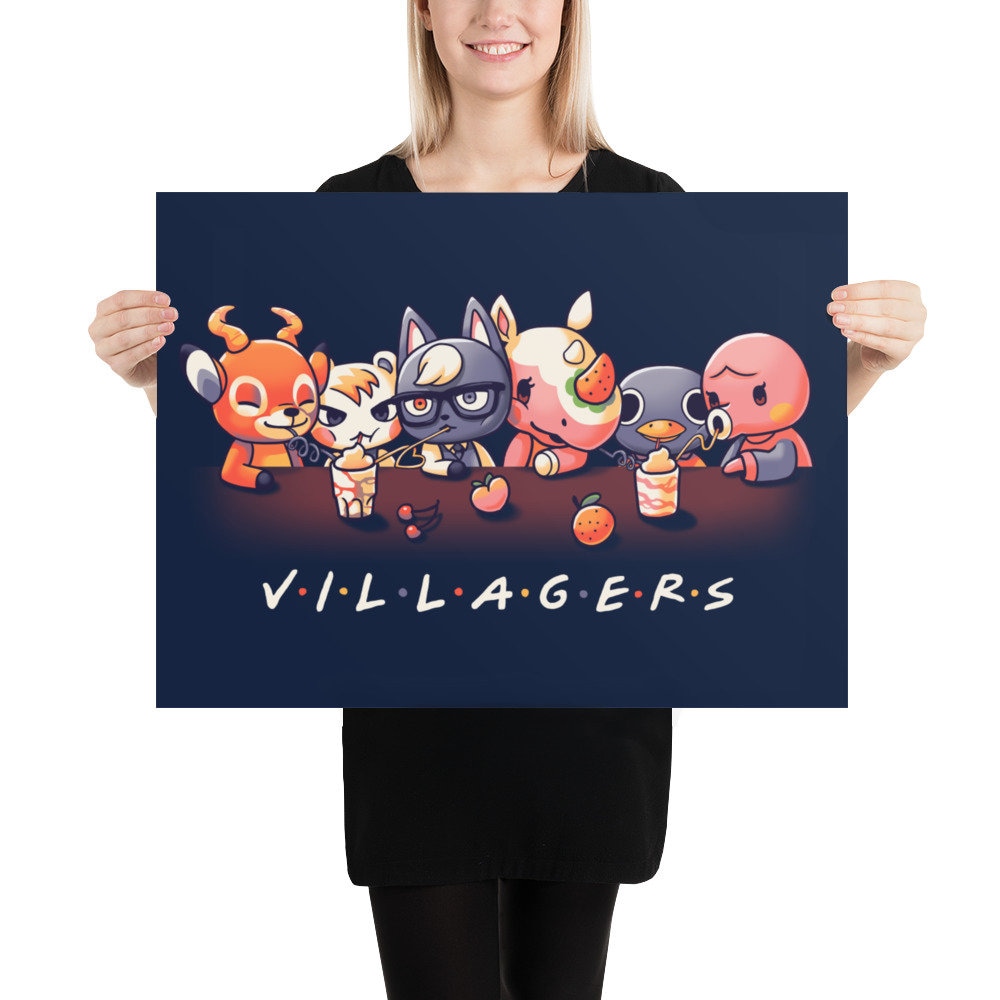 Villagers Poster // ACNH Print // Animal Crossing Poster // Beau ...
