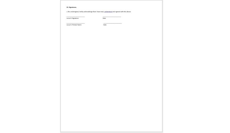 Studio Rental Agreement, Studio Space Rental Agreement Template, Studio ...