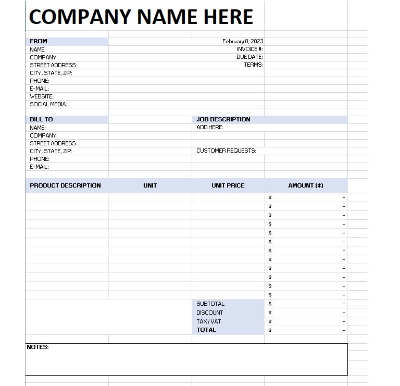 Beauty Salon Invoice, Beauty Salon Invoice Template, Beauty Salon ...