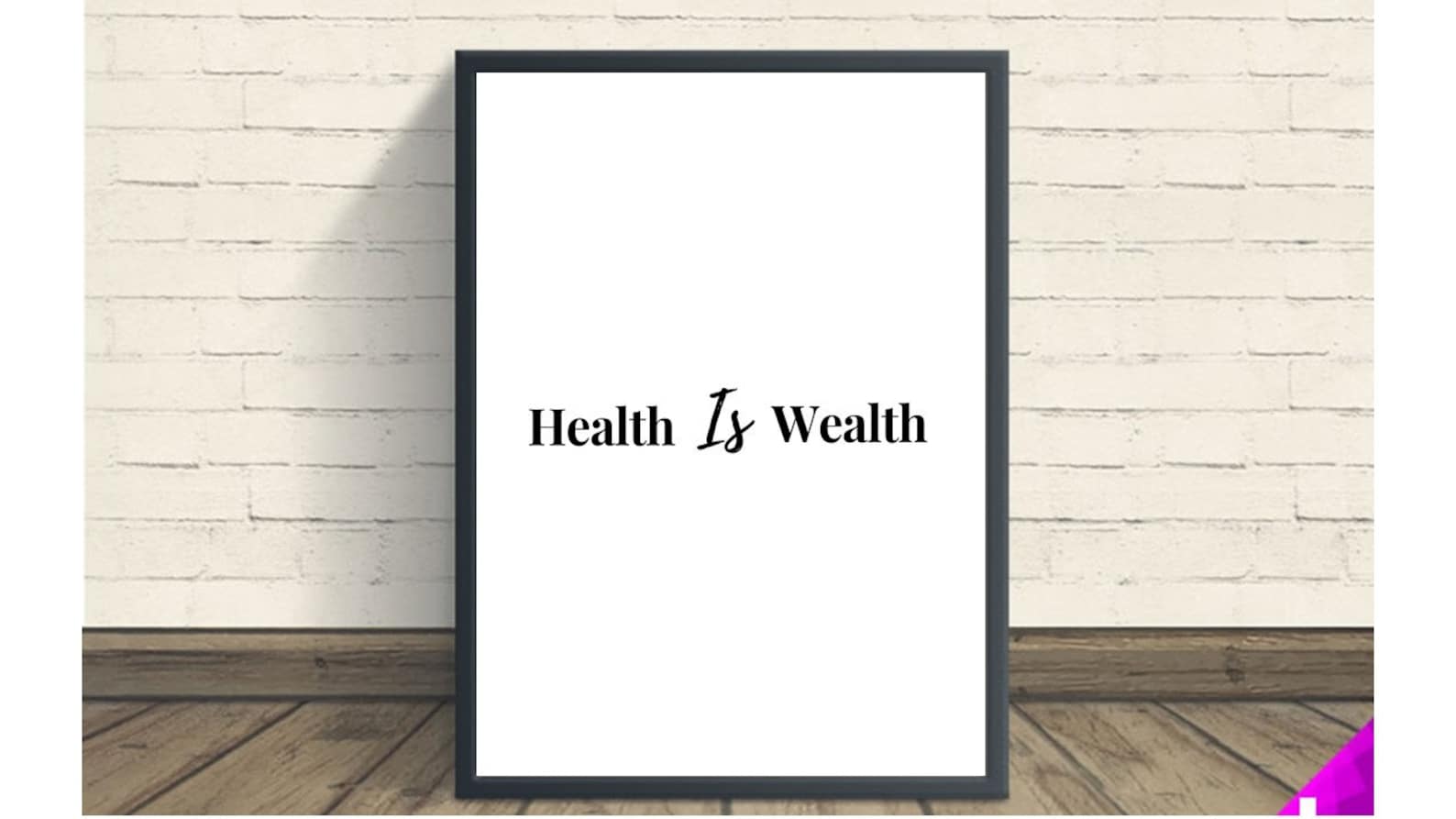 Health is Wealth Gym Wall Art Motivational Print - Etsy