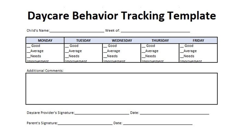 Editable Behavior Tracking Template, Behavior Tracking Template, Weekly ...