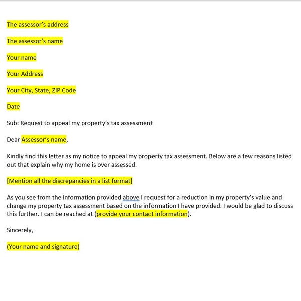 Appeal Letter Template - Etsy