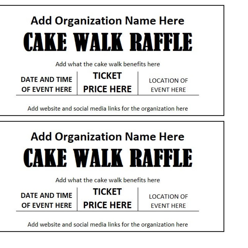 Cake Walk Numbers - Etsy