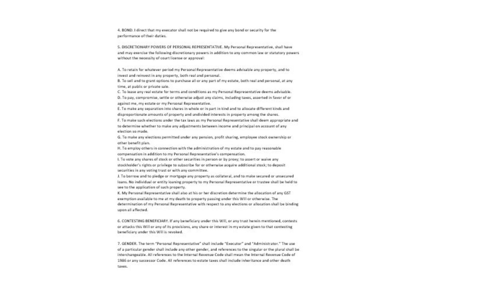 Last Will Template, Last Will Letter, Last Will Letter Template, Final ...