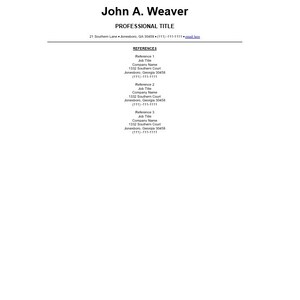 Minimalist Resume Template Word, Modern Resume and Reference Template ...