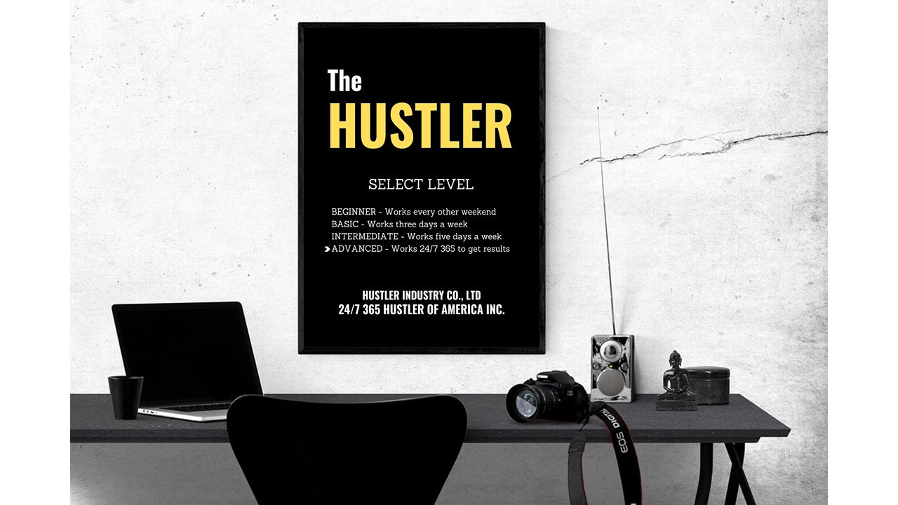 Entrepreneur Print Hustle Poster Motivational Wall Decor - Etsy