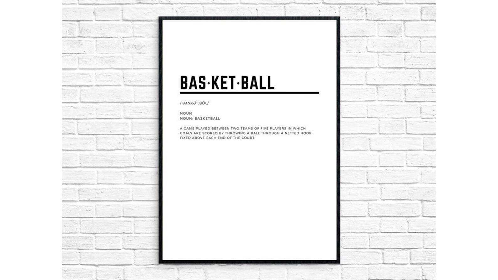 Basketball Definition, Basketball, Basketball Decor, Definition Print ...
