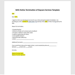 Termination Daycare - Etsy