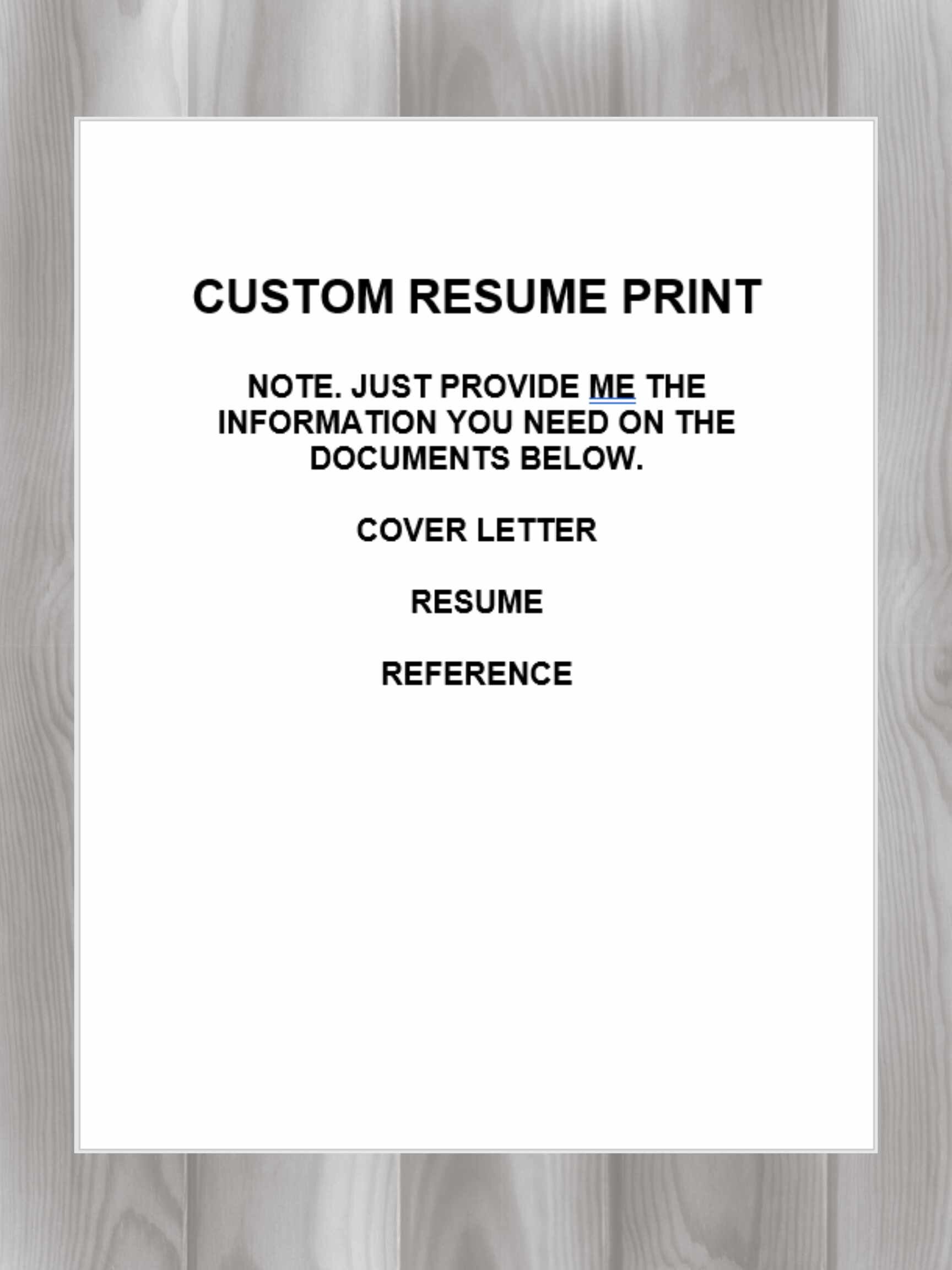 Custom Resume Minimalist Resume Template Word Modern Resume - Etsy