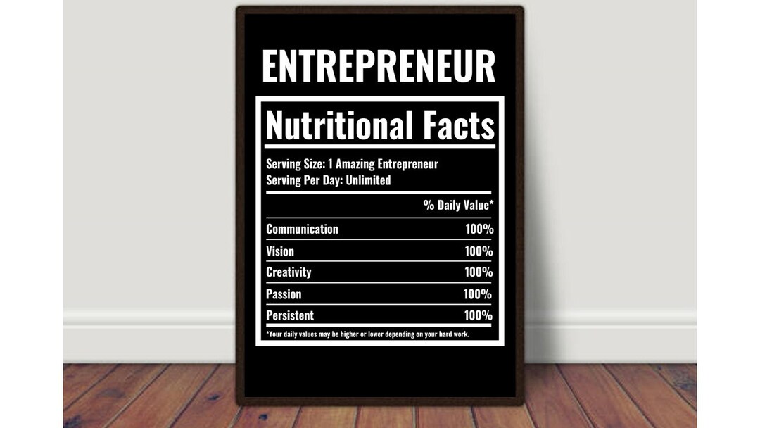 Entrepreneur Print, Hustle Poster, motivierende Wanddekoration ...