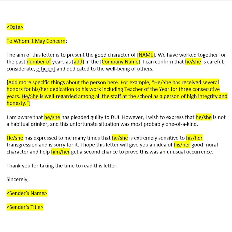 Character Letter for Judge - Etsy