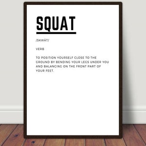 Set of 3 Gym Prints Definition Print, Gym Wall Art, Motivational Print ...