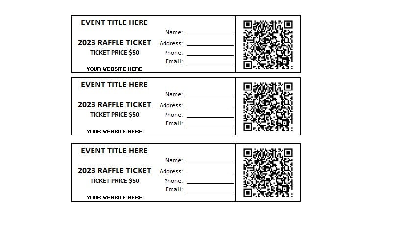 Editable Raffle Ticket, Enter to Win Printable Ticket, Printable Raffle ...