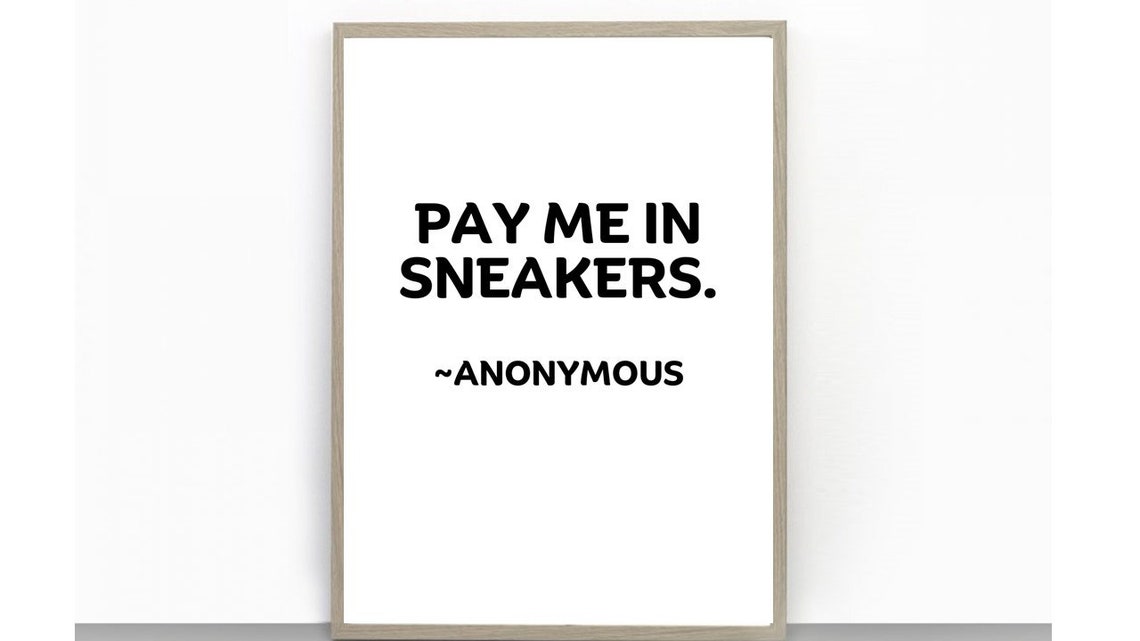 Sneaker Addict Print, Wall Print, Sneaker Lover, Sneaker Print, Shoe ...