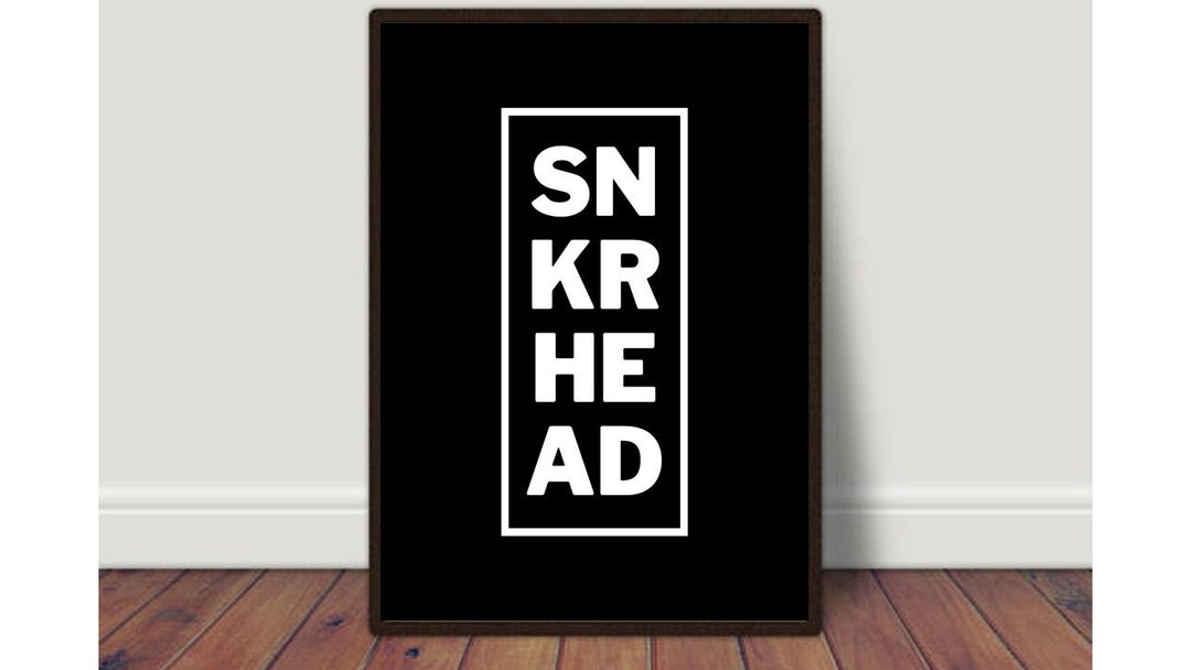 Sneaker Addict Print, Wall Print, Sneaker Lover, Sneaker Print, Shoe ...