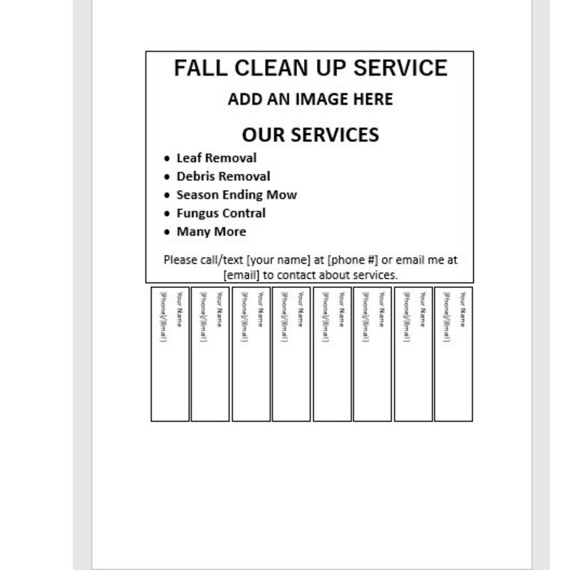 Cleaning Flyer - Etsy