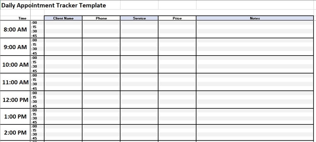 Editable Client Appointment Book, Client Appointment Book, Appointment ...