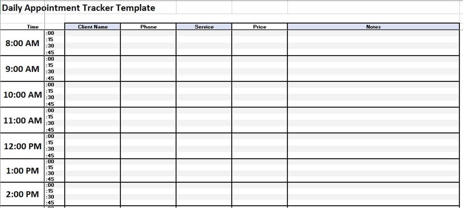 Editable Client Appointment Book, Client Appointment Book, Appointment ...