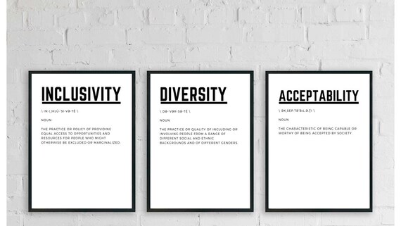 Set of 3 Social Justice Prints Diversity Print Together - Etsy
