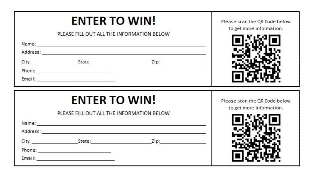 Editable Entry Form Ticket, Entry Form Printable Ticket, Printable ...