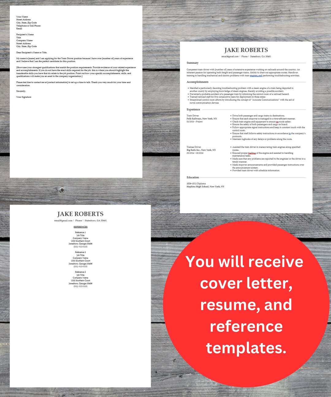 Train Driver, Train Driver Basic Resume Template Word, Basic Resume and ...