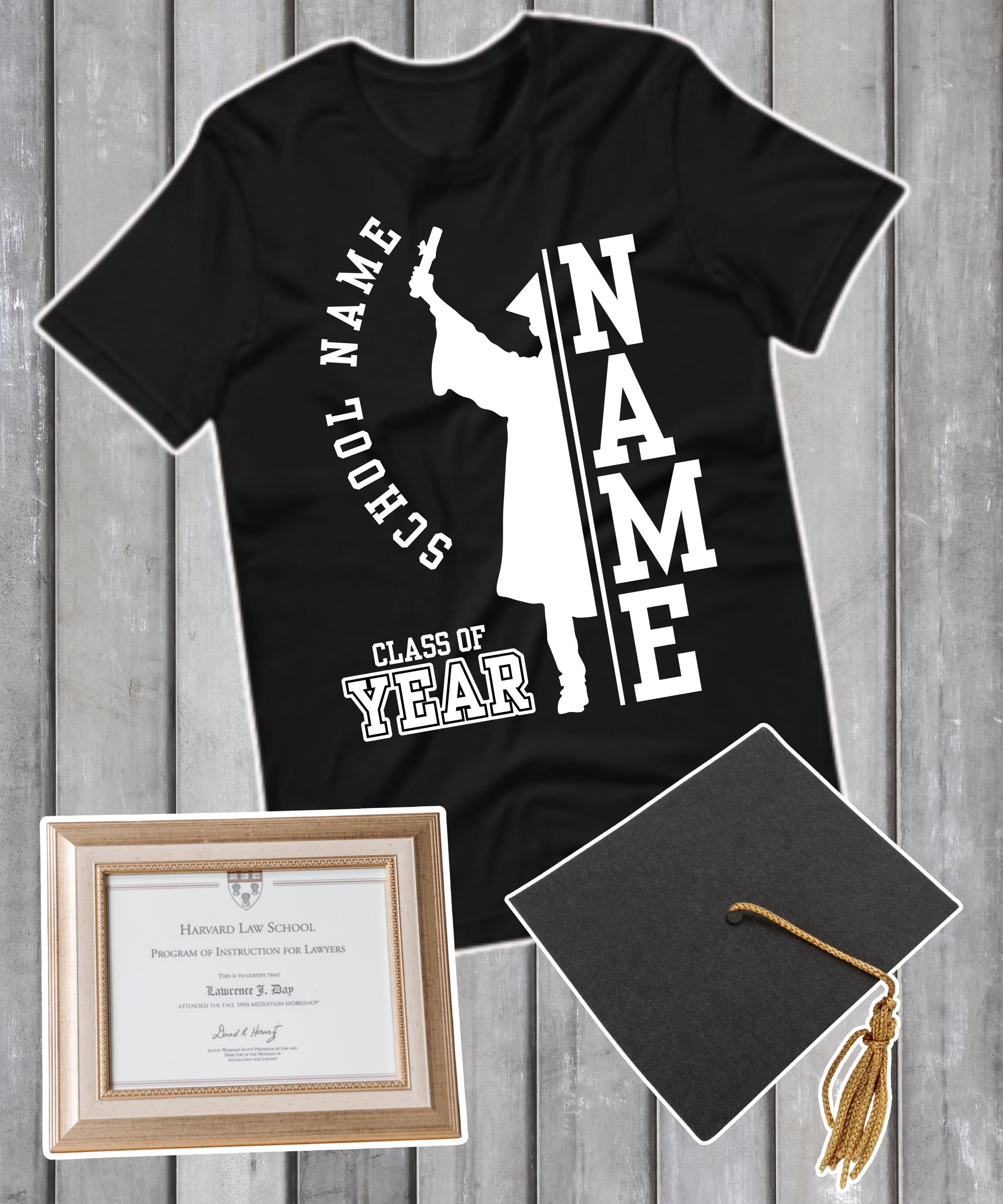 Custom Boy Graduate Shirt, Graduation Tee, Graduate Family Tee, Custom ...