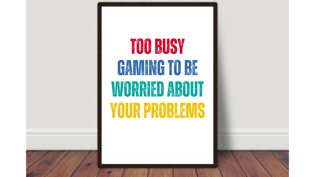 Gamer Vibes Only, Gamer Print, Gamer druckbar, druckbare Wandkunst ...