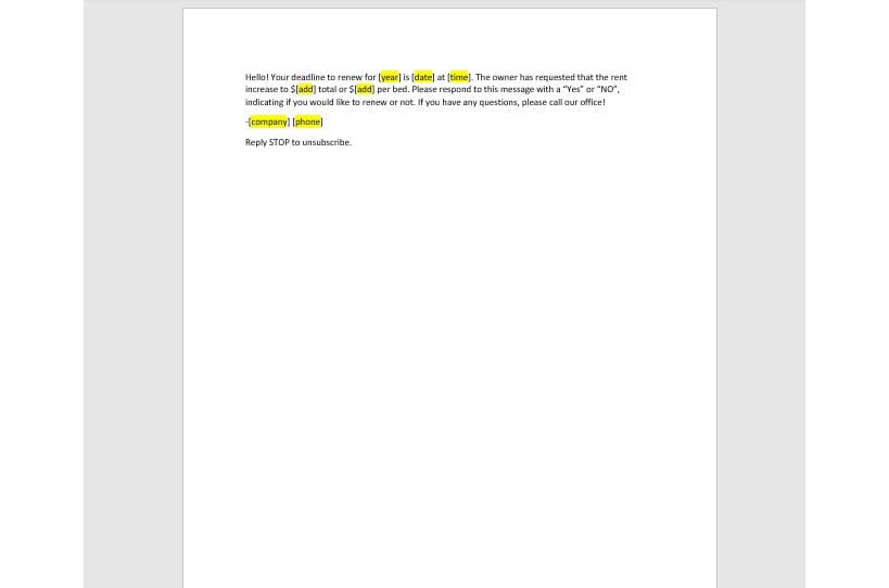 Lease Renewal Reminder Letter to Tenant Template Lease - Etsy