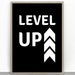 Level up Print,gamer Wall Art,gaming Print,video Game Decor,printable ...