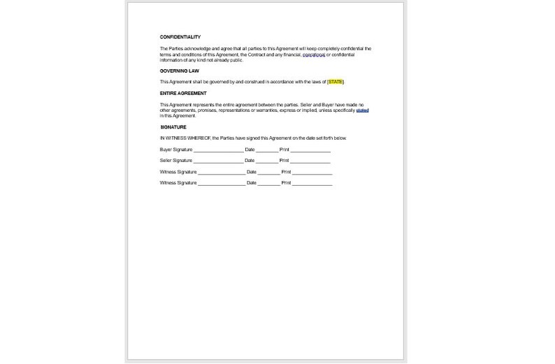 Editable Fish Bill of Sale Template, Editable Bill of Sale, Bill of ...