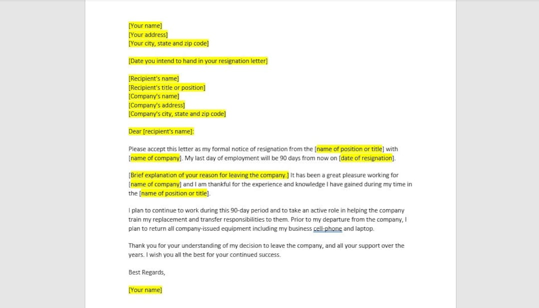 Withdraw Resignation Letter