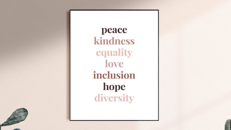 Social Justice Print, Equality Print, Diversity Printable, Home Decor ...