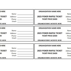 Excel Poker Template - Etsy