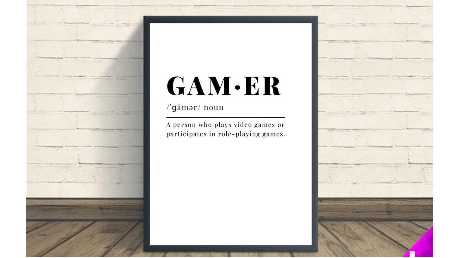 Game Defintion,gamer Prints,printable Wall Art,gamer Wall Art,gamer ...