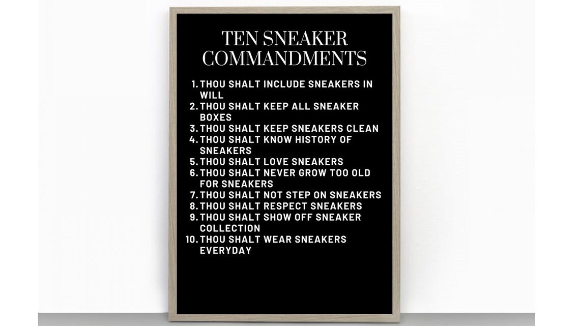 Sneaker Addict Print, Wall Print, Sneaker Lover, Sneaker Print, Shoe ...