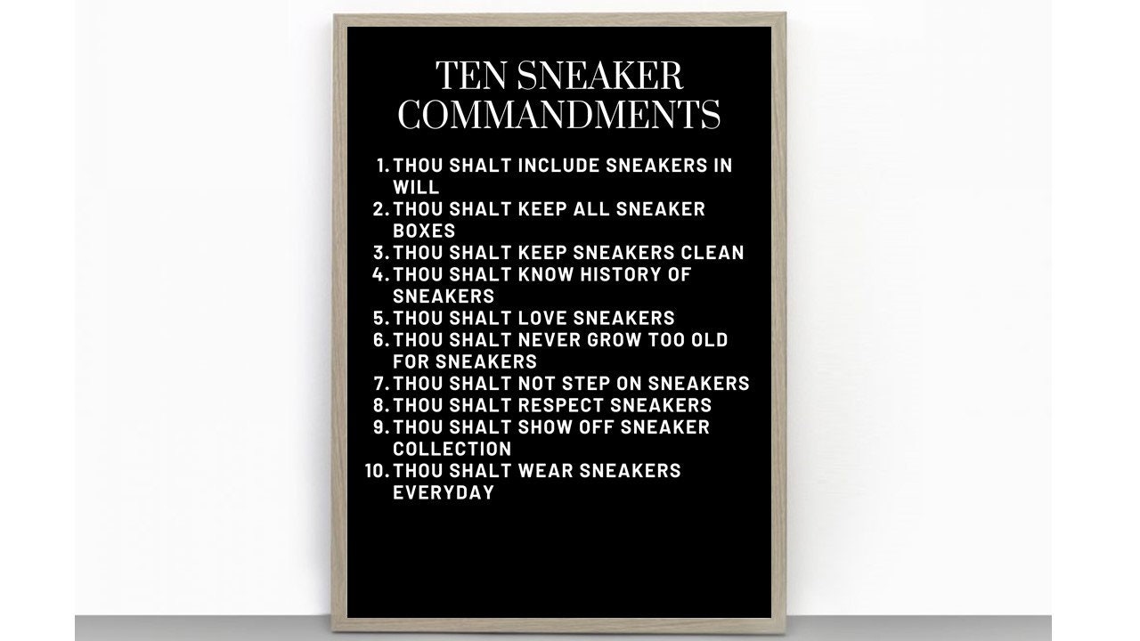 Sneaker Addict Print, Wall Print, Sneaker Lover, Sneaker Print, Shoe ...