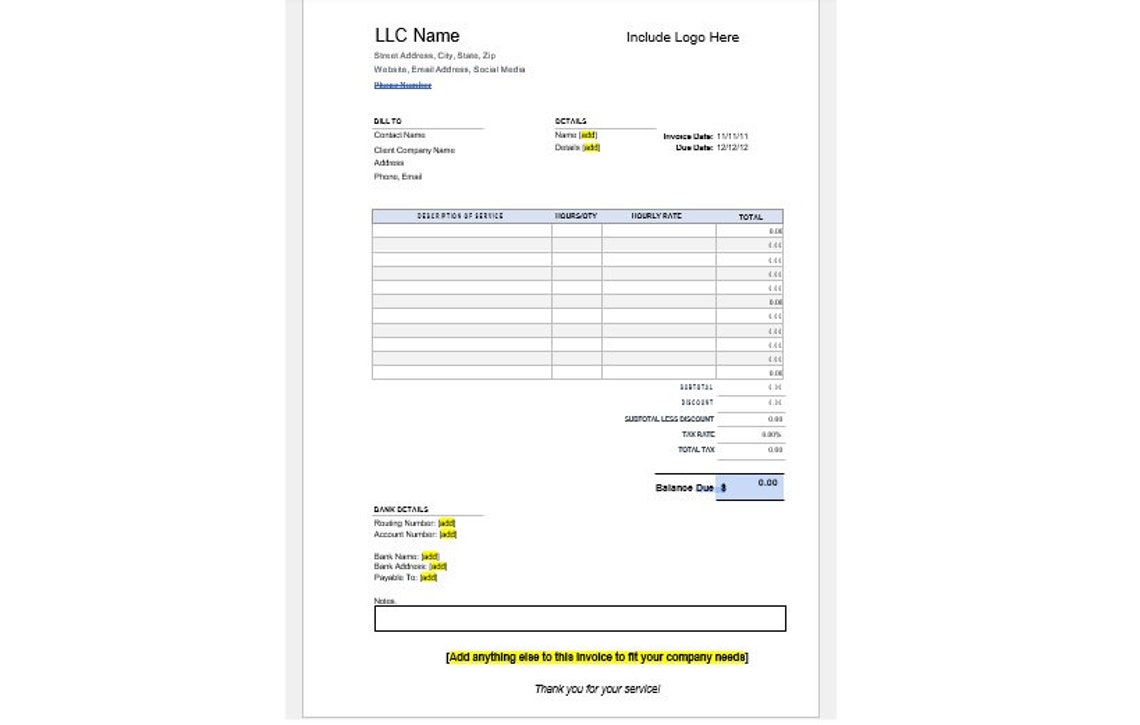 Editable Personal Trainer Invoice Template, Personal Trainer Invoice ...